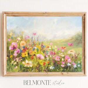 Spring Art Vintage Decor Spring Wall Art Wildflowers Print Easter ...