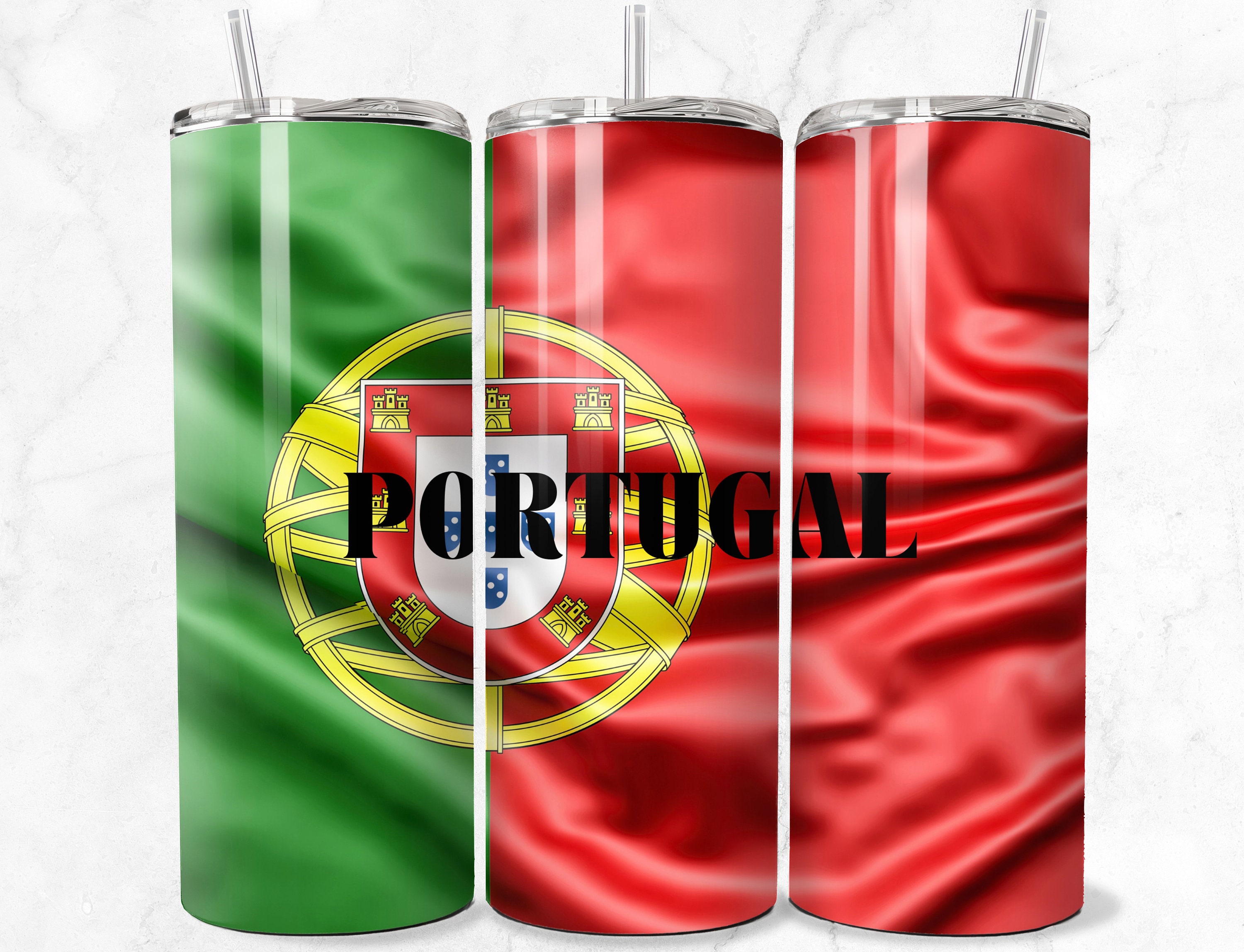 Portugal 20 Oz Skinny Tumbler Sublimation Design Digital Download Png ...