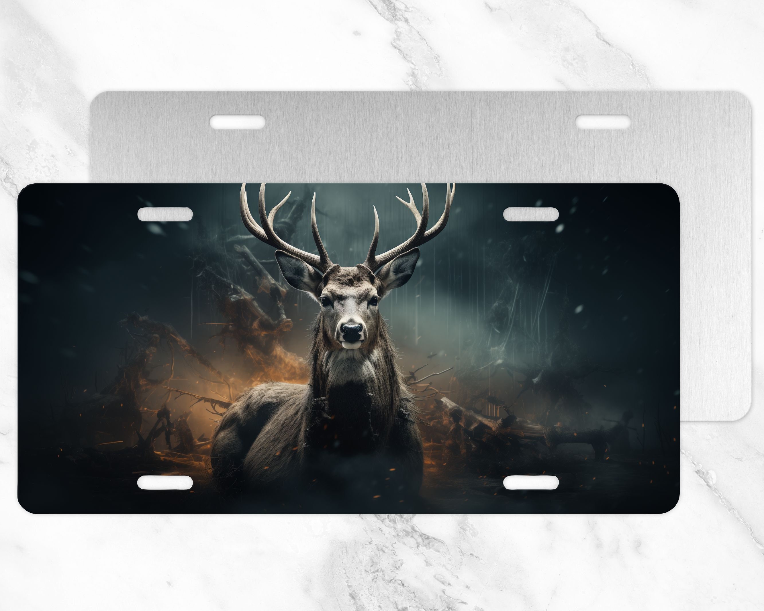 Deer Hunting License Plate Sublimation Design Digital Download PNG ...