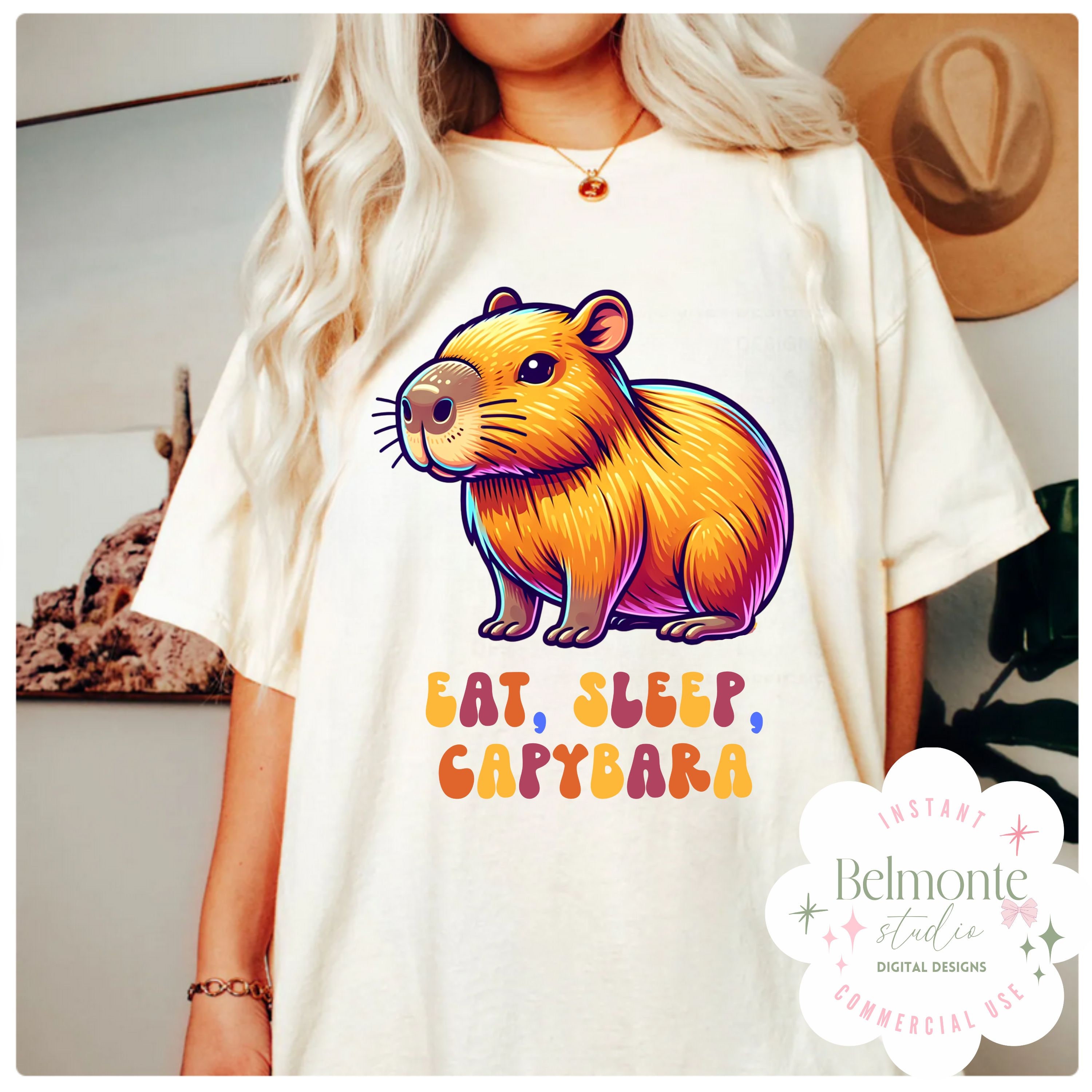 Capybara Png Spring Png Capybara Shirt Png Trendy Png Capybara Girly ...