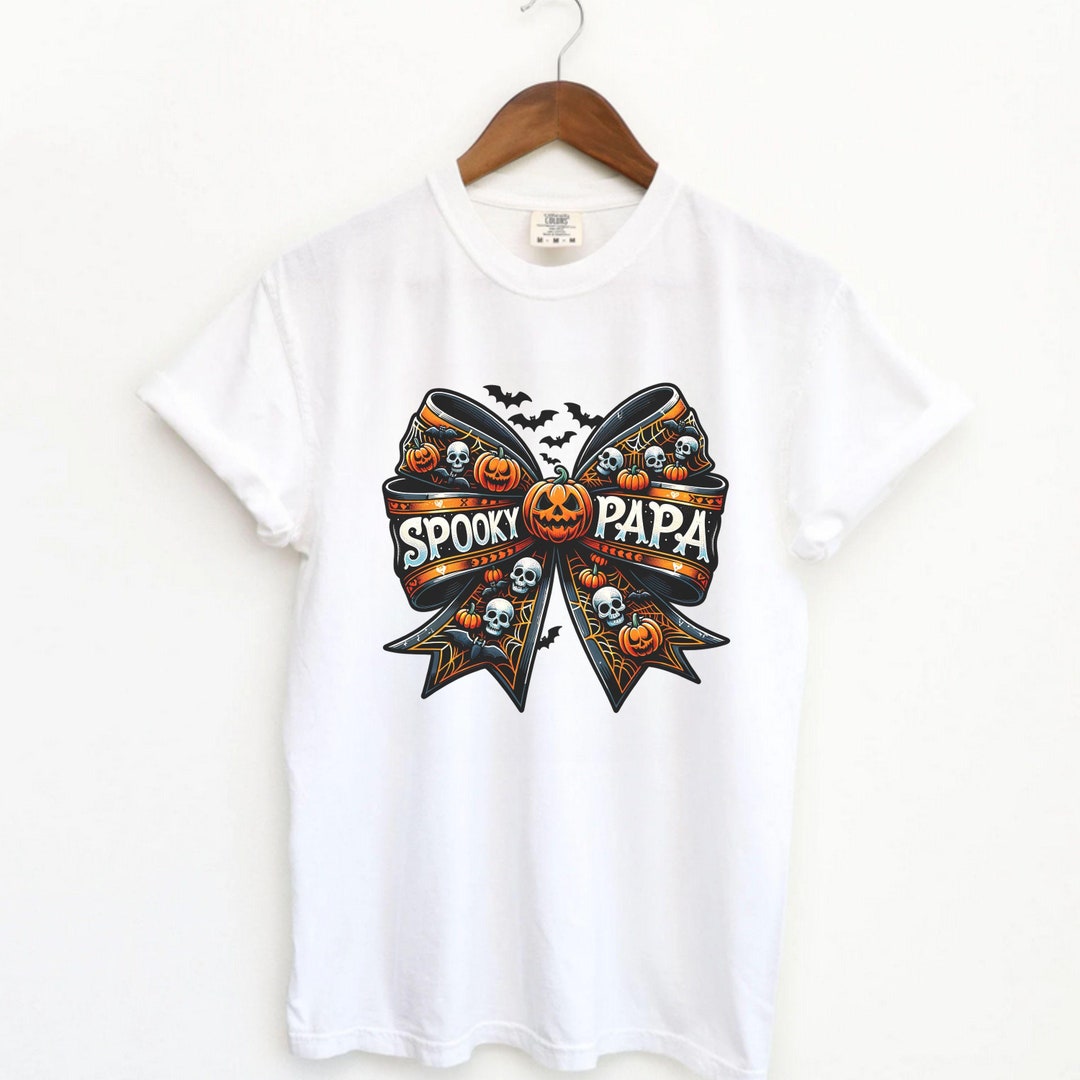 Spooky Papa PNG File, Trendy Dad Halloween Funny Tshirt Halloween ...