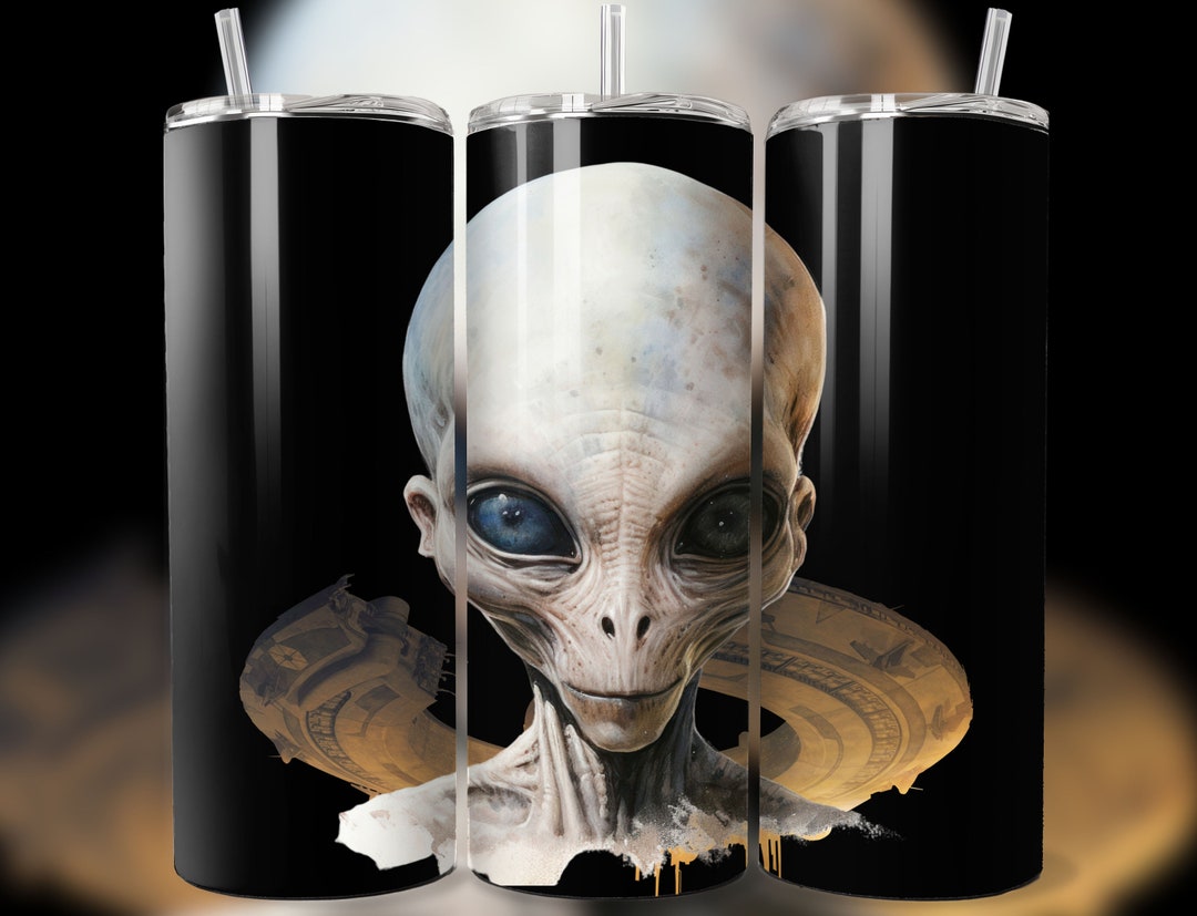 Alien 20 Oz Skinny Tumbler Sublimation Design Digital Download PNG ...