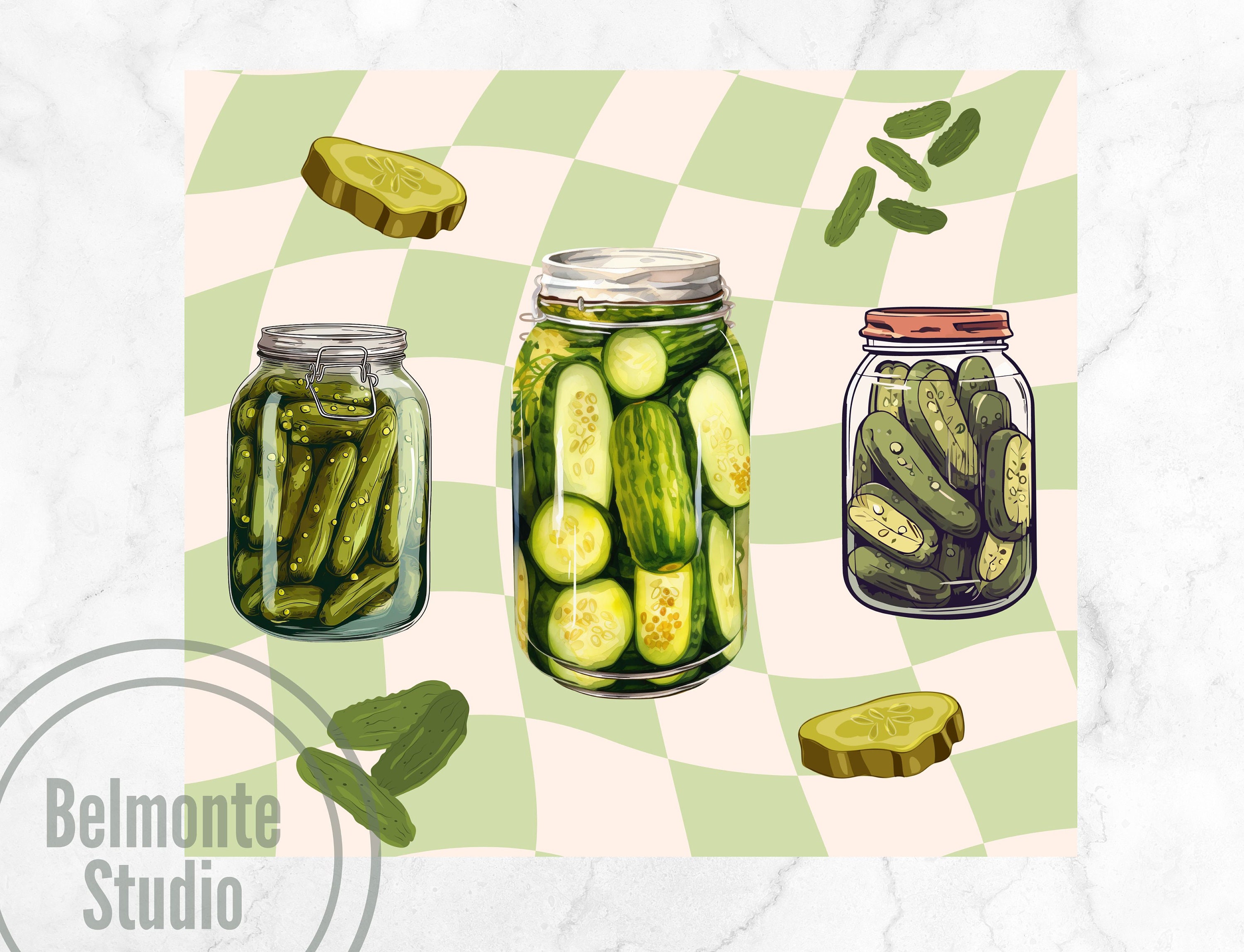 Pickle 20 Oz Skinny Tumbler Sublimation Design Digital Download PNG ...