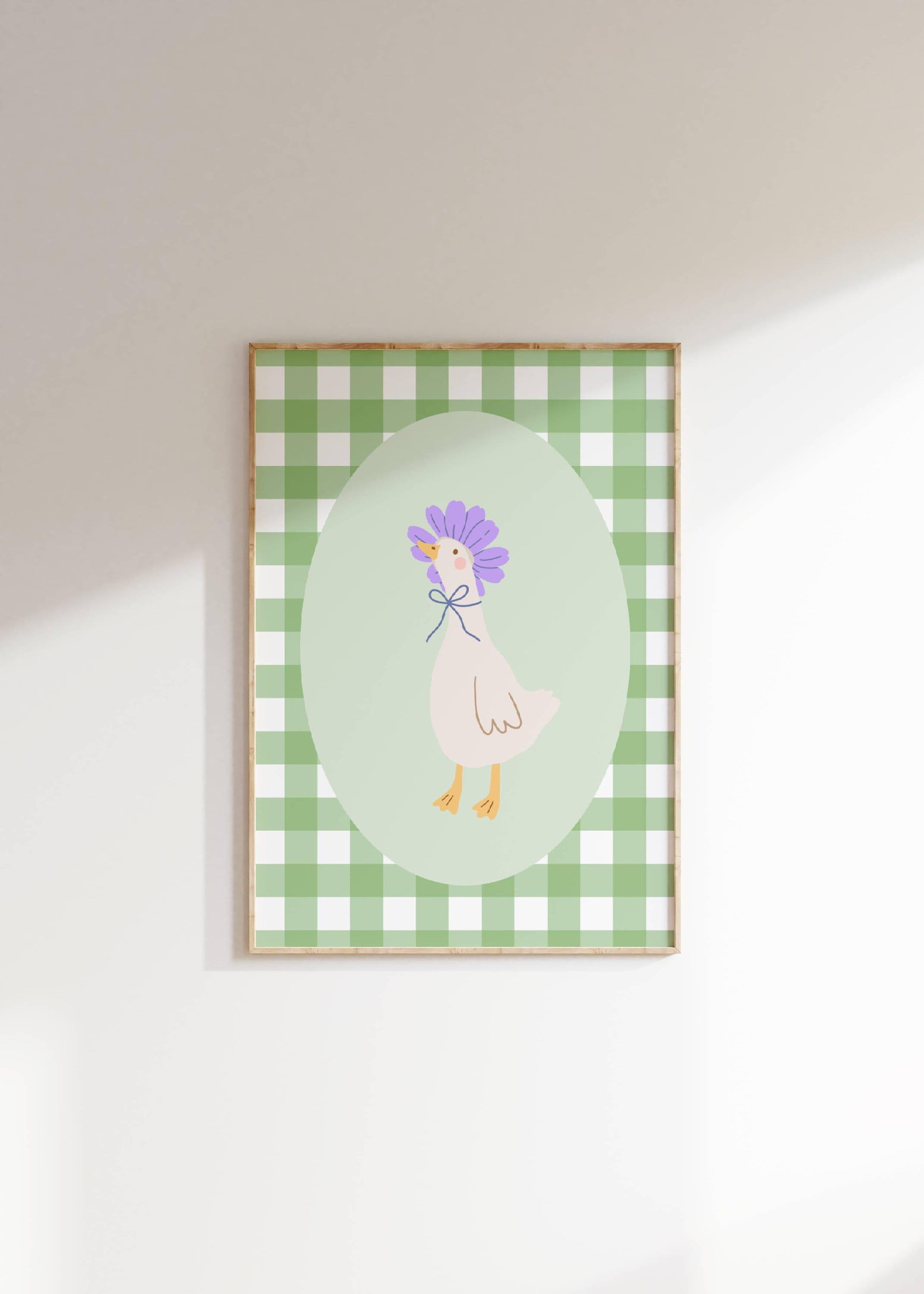 Silly Goose Wall Art, Cute Goose Poster, Nursery Decor, Farm Animal ...