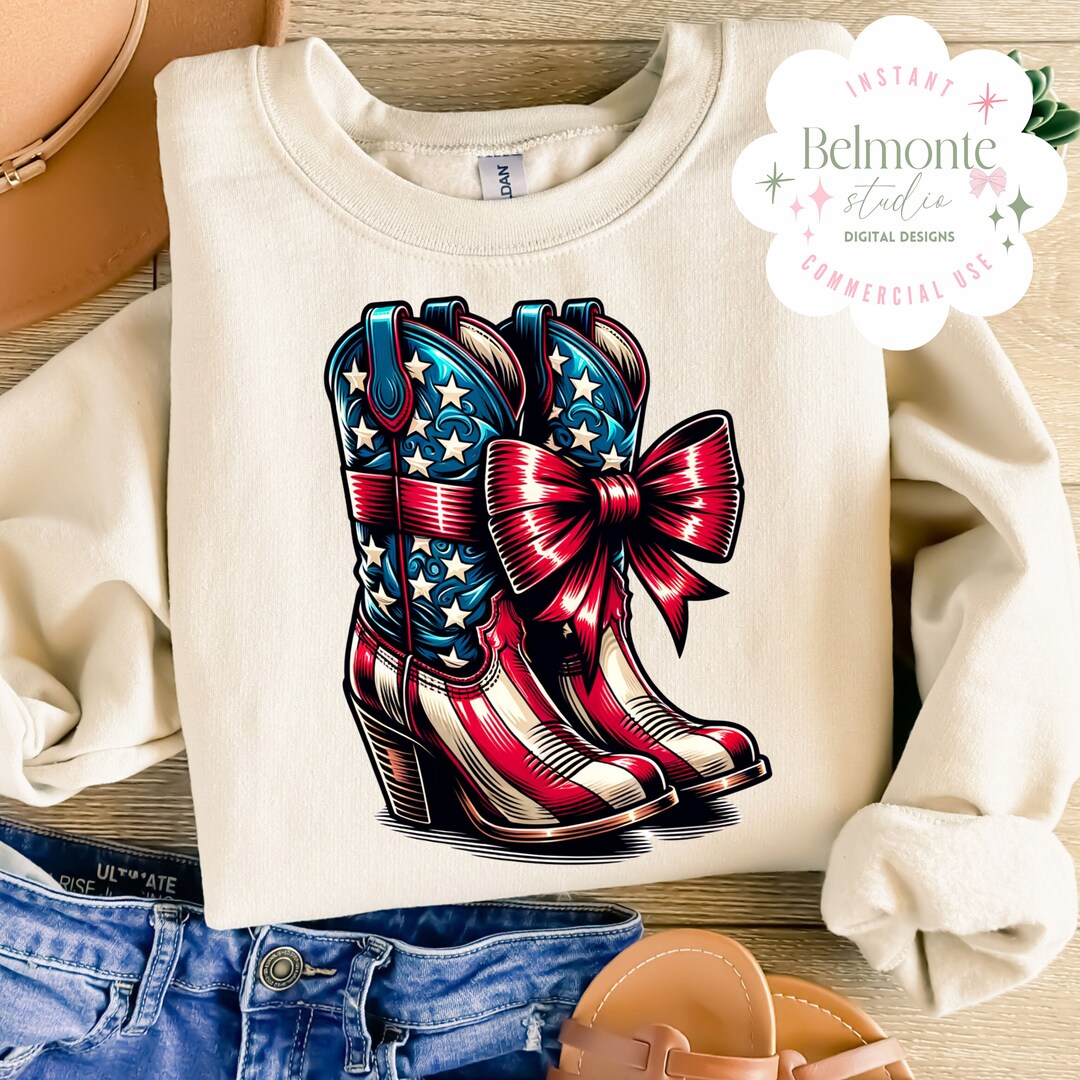 Coquette 4th of July Png American Mama Png Western Cowgirl Retro Mama ...