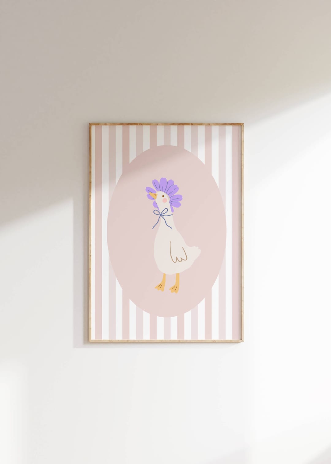 Silly Goose Wall Art, Cute Goose Poster, Nursery Decor, Farm Animal ...