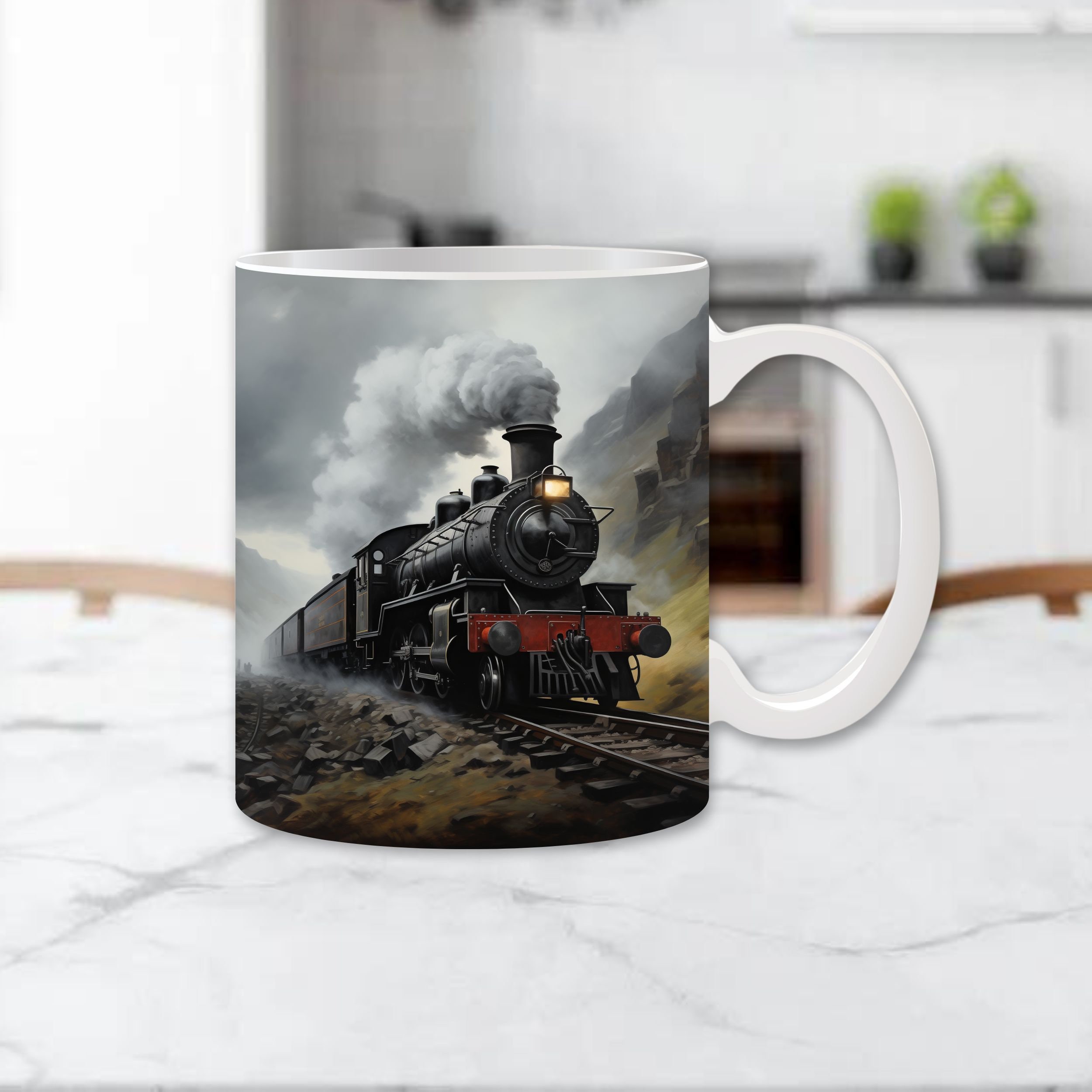 Steam Train 11 Oz 15 Mug Sublimation Design Digital Download PNG Train ...