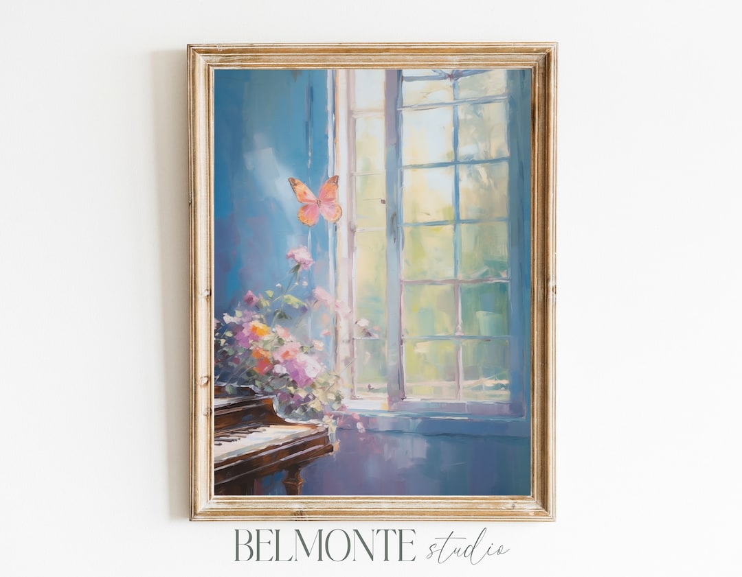 Moody Wall Art Spring Wall Art Butterfly Print Spring Decor Moody Decor ...