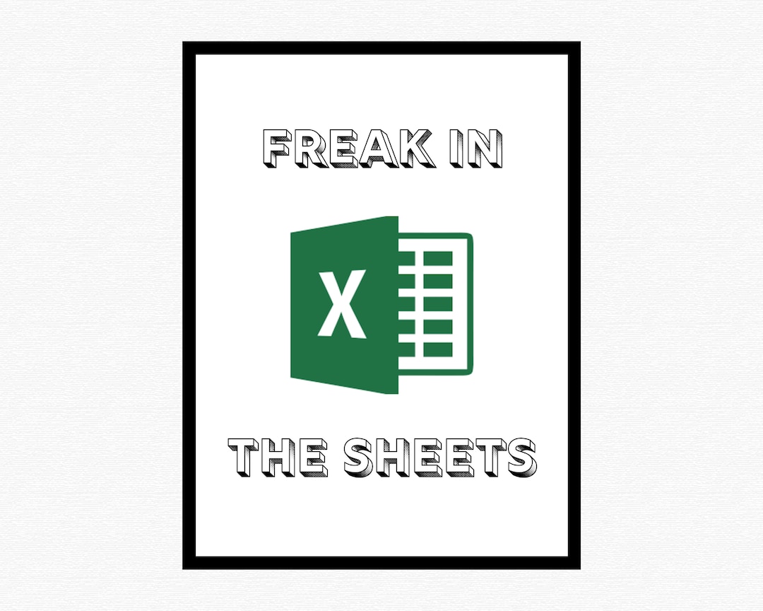 Freak in the Sheets Excel Lustig Tabelle Büro - Etsy.de