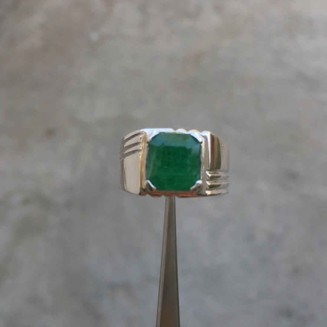 Authentic Swat Zamurd Stone Ring Original Natural Emerald Genuine ...
