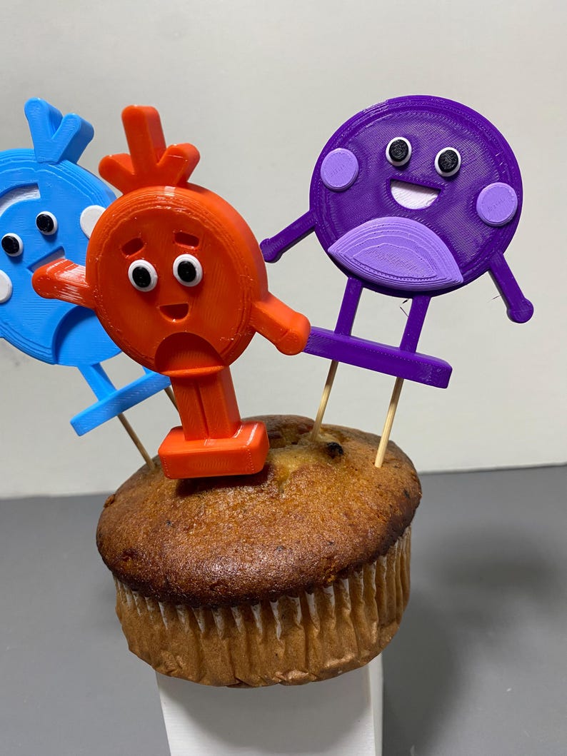 Bumble Nums Cake Toppers: Grumble, Humble, Stumble - Etsy