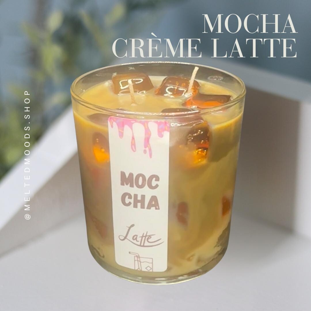 Mocha Latte Candle 10oz: Handmade Coffee Scented Candle - Etsy