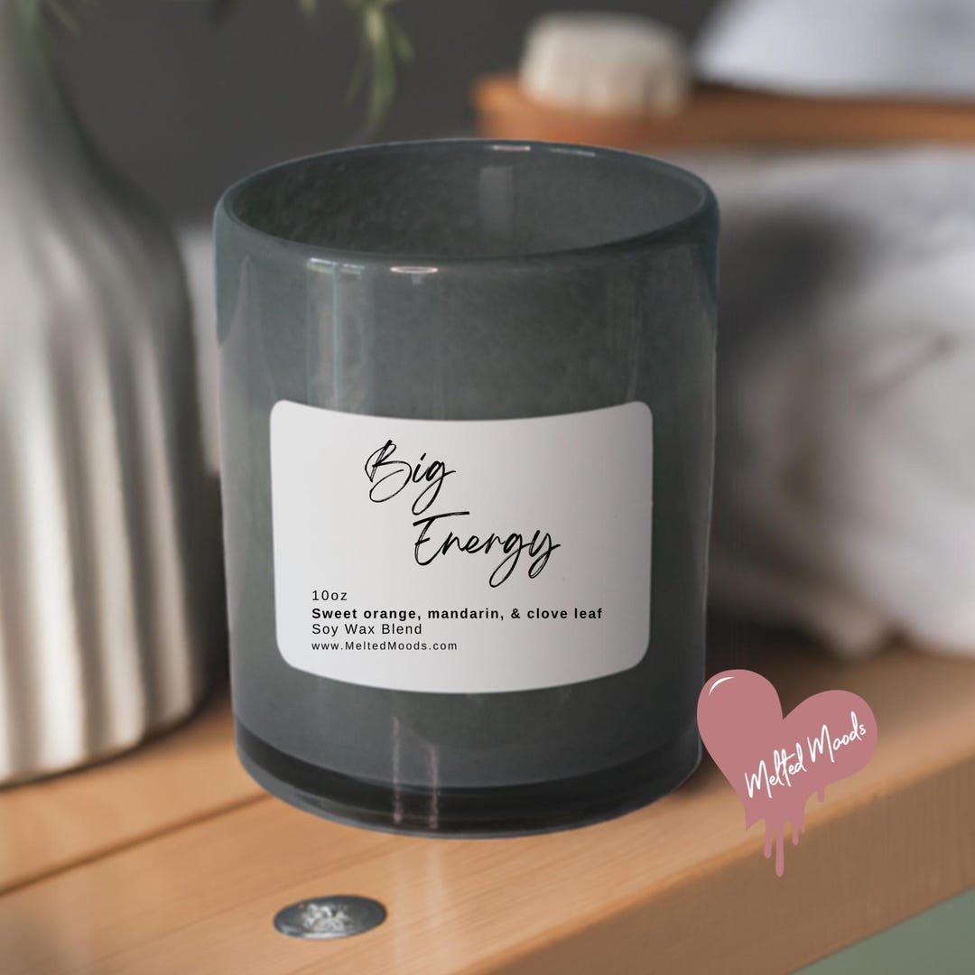 Big Energy Self-care Candle 10oz | Relax & Unwind | Handmade | Mandarin ...