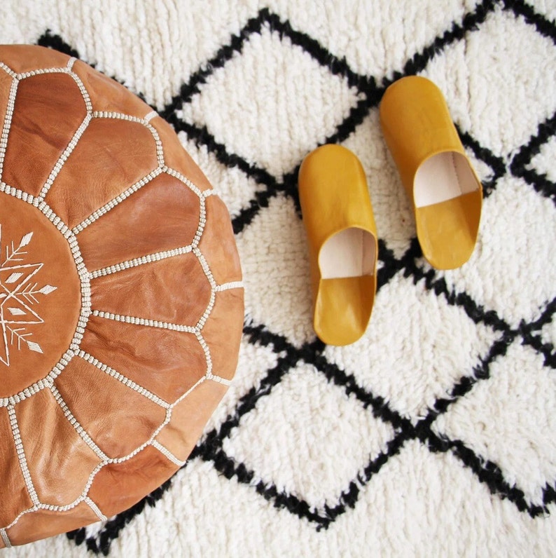 Babouches Marocaines, Babouche Pour Femmes Fait Main Avec Du Cuir ...