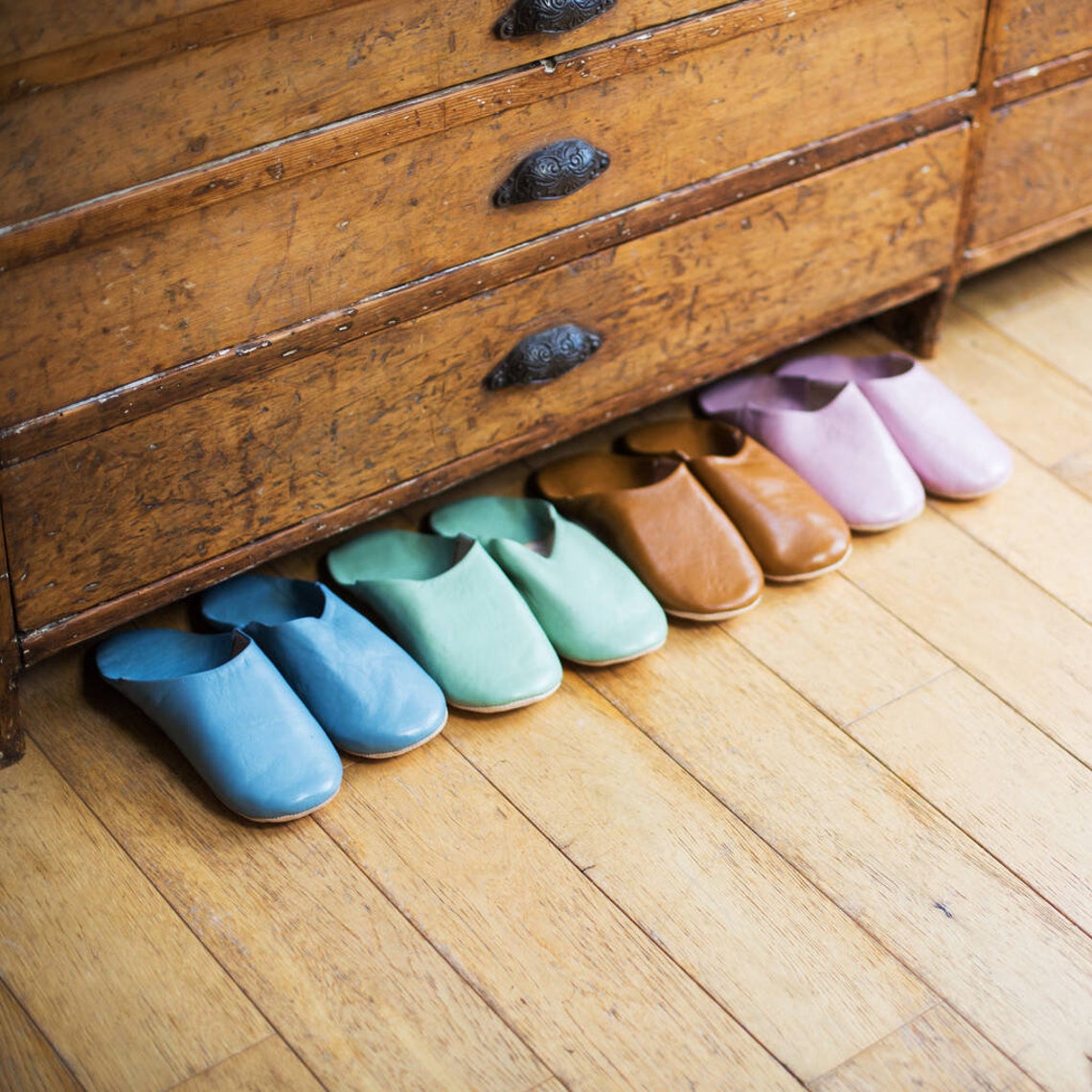Moroccan Leather Babouche Slippers Handmade Slippers - Etsy
