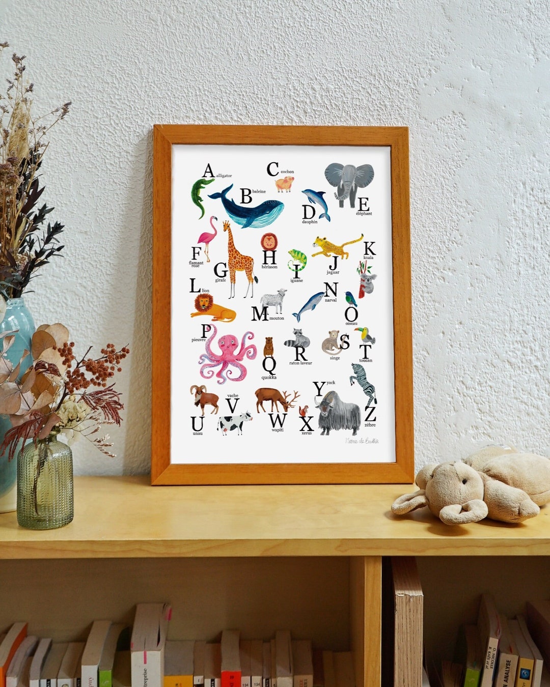 Abécédaire Animalier Affiche Décorative Et éducative Pour - Etsy