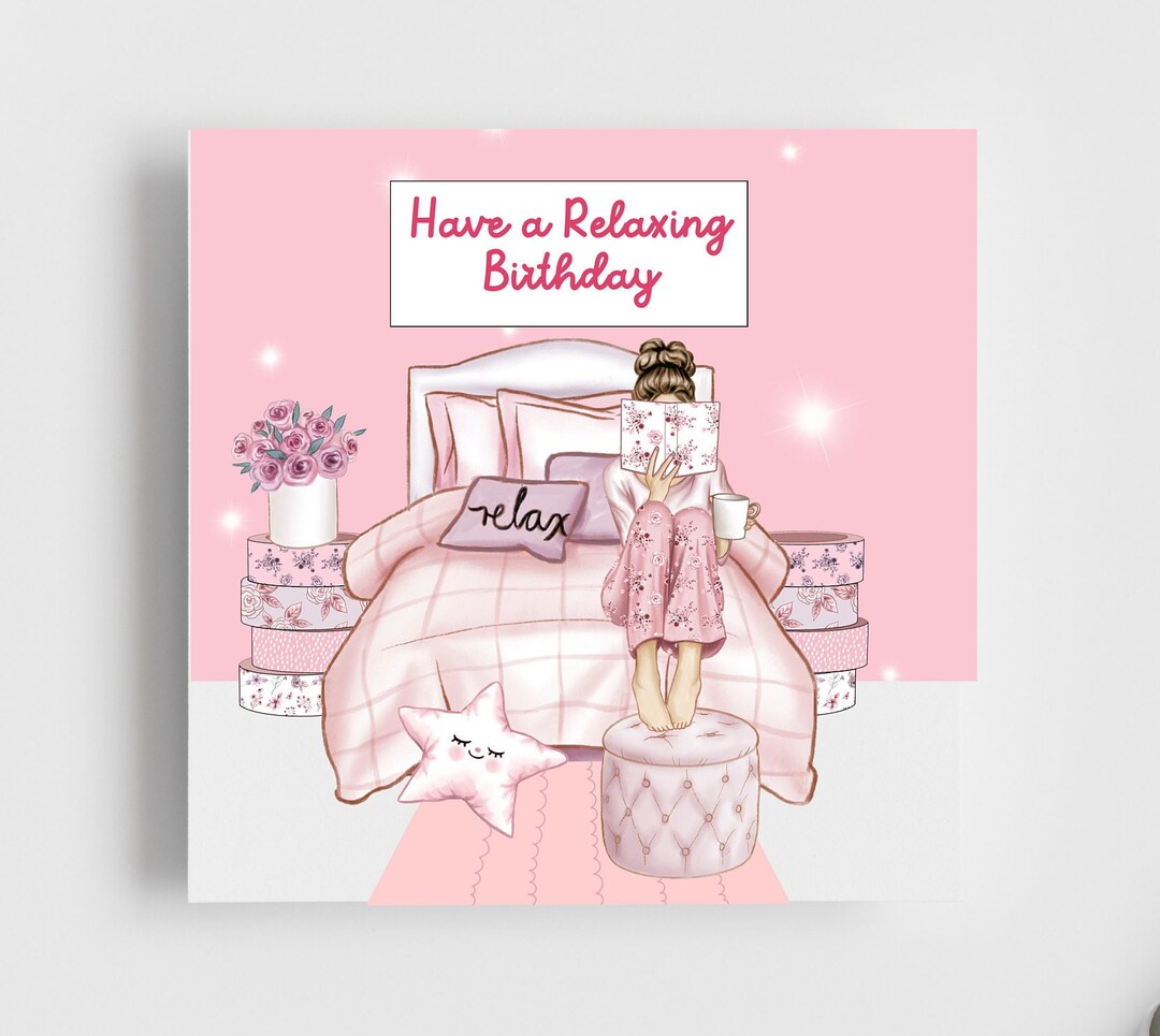 Have A Relaxing Birthday Card Birthday Happy Celebrate Etsy