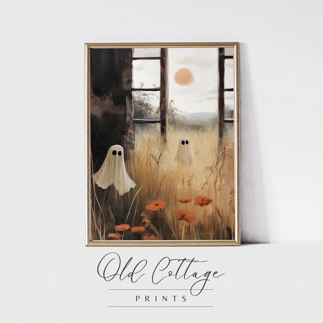 Haunting Calm | Ghostly Vintage Scene | Ethereal Landscape Art ...