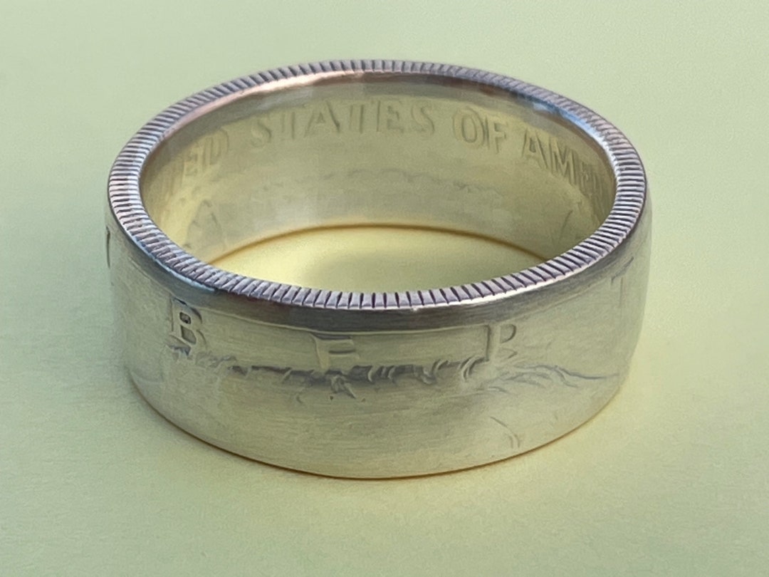 Kennedy Silver Half Dollar Coin Ring, 40 or 90% Silver - Etsy