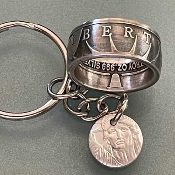 Silver Coin Ring - Etsy