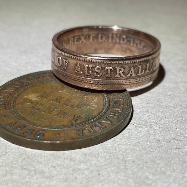 Australian Coin Ring - Etsy