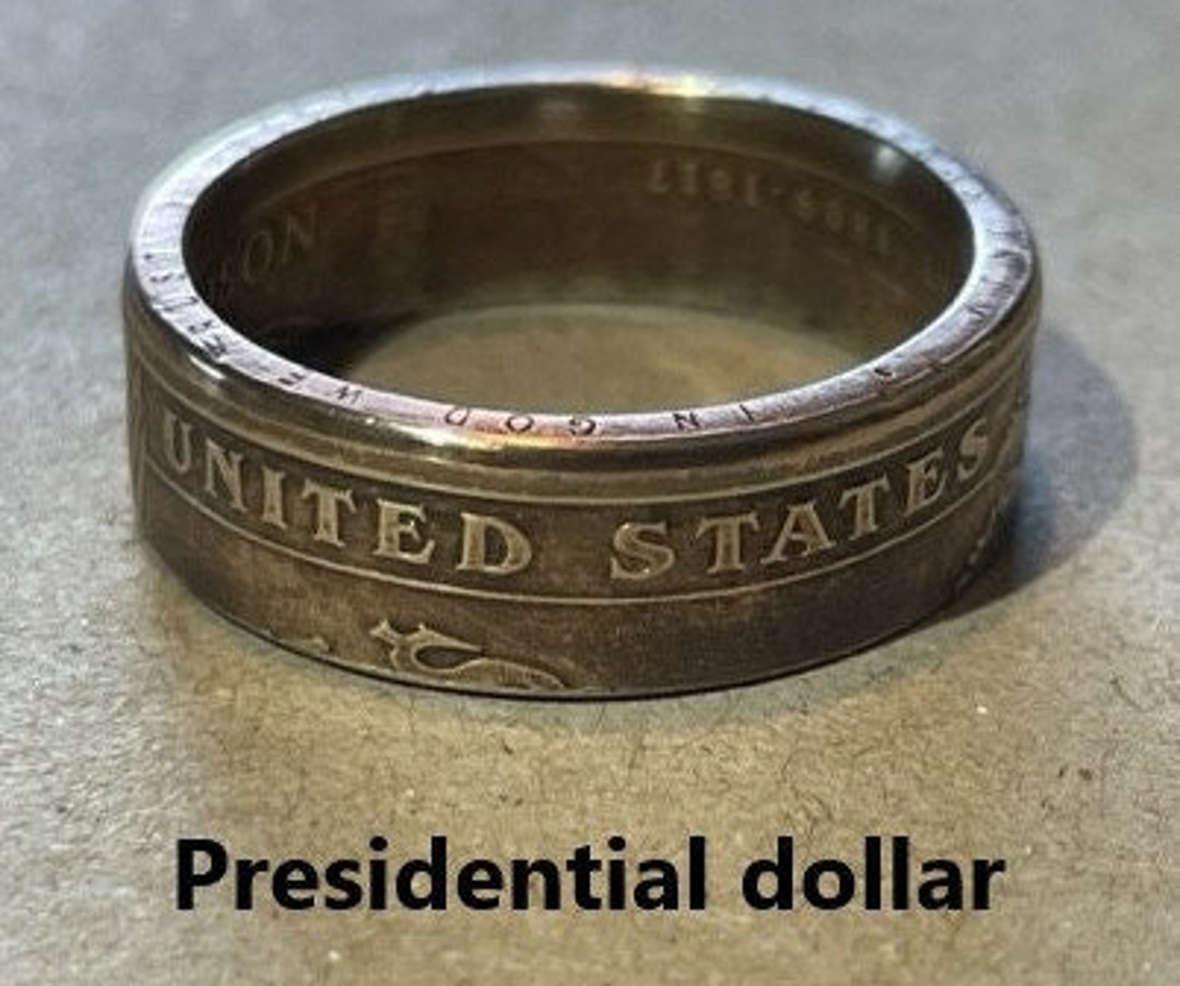 Presidential or Sacagawea Dollar Brass Coin Ring - Etsy