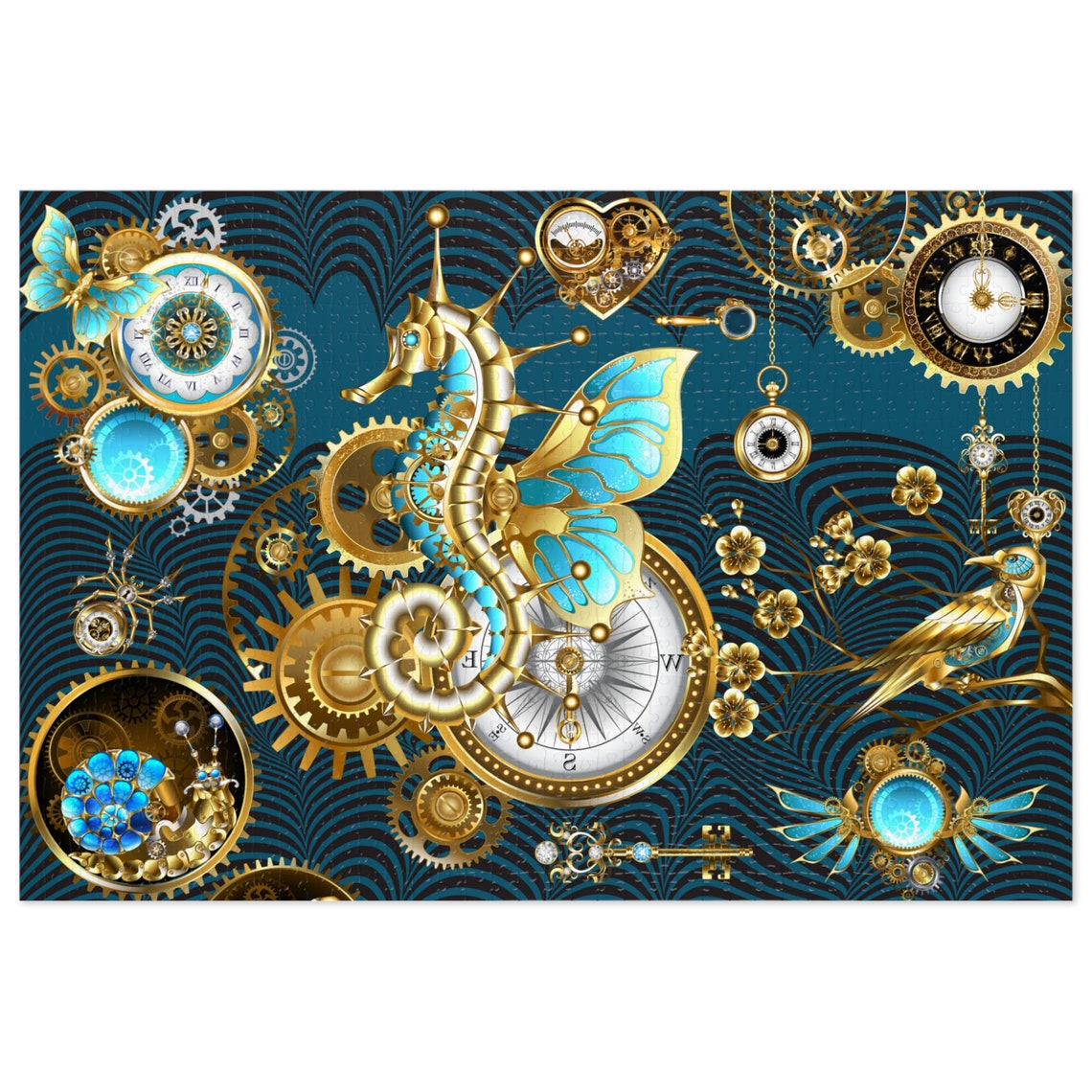 Steampunk Seahorse Victorian Steampunk Vintage Mechanical - Etsy