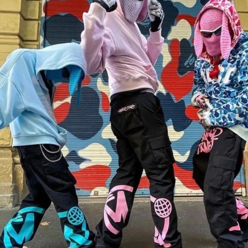 Y2k Cargo Pants Baggy Cargo Pants Trending Streetwear Y2k Etsy
