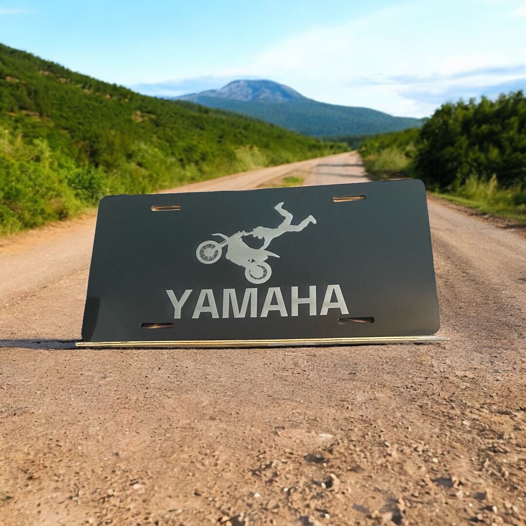 Custom Yamaha Dirtbike Engraved License Plate Personalized Tag Durable ...