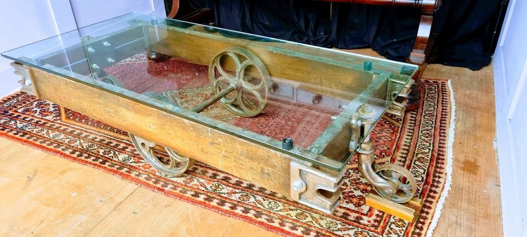 Stunning Repurposed, Railway Trolley Coffee Table. - Etsy