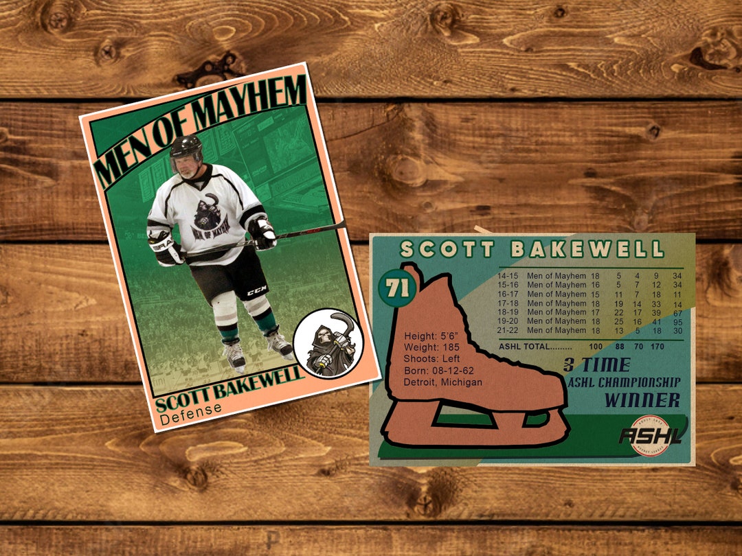 Custom Vintage Hockey Card Design 2 - Etsy