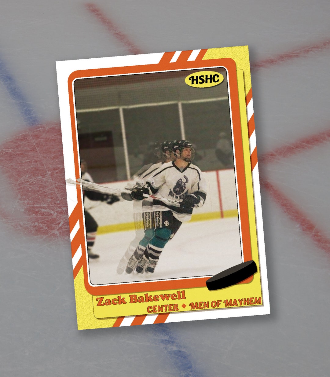 Custom Vintage Hockey Card Design 3 - Etsy