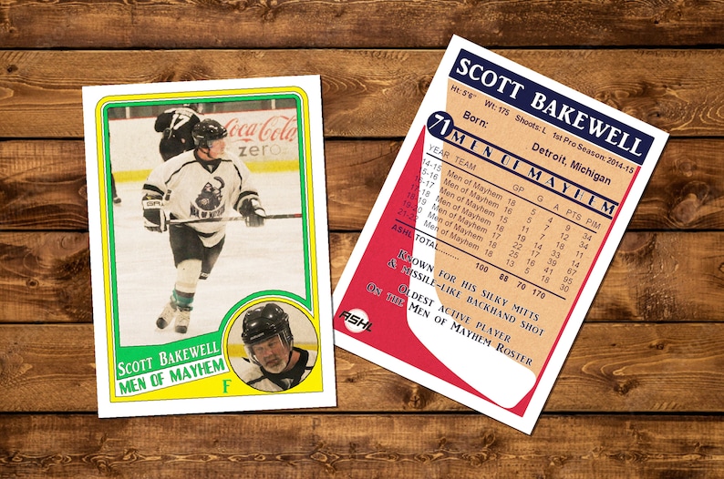 Custom Vintage Hockey Card Design 1 - Etsy