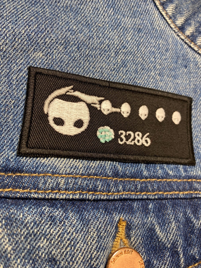 Hollow Life Bar Embroidered Patch. Gaming Inspired Patches. Iron on ...