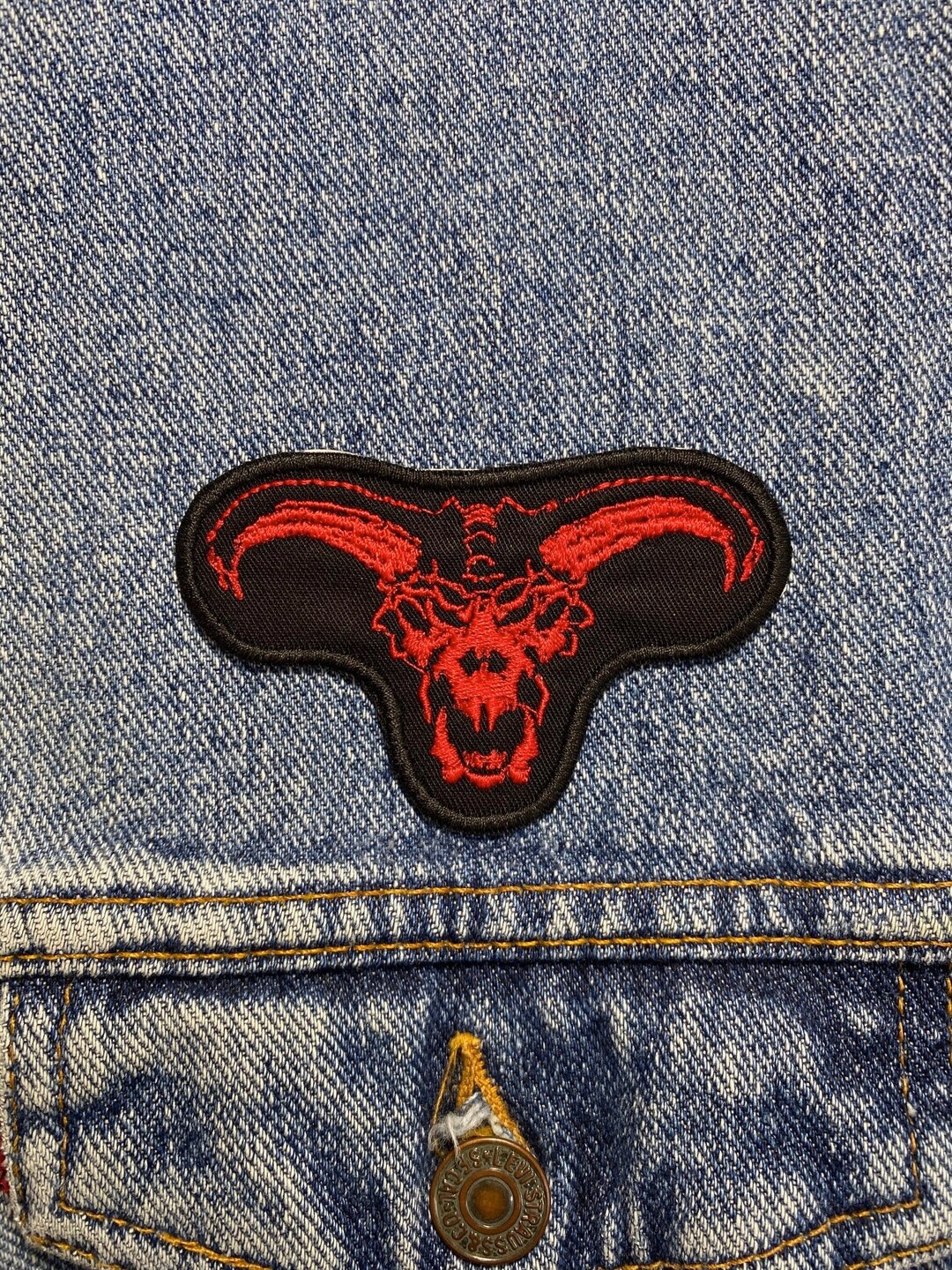 Ultra Nightmare Skull Embroidered Patch. Gaming Inspired Patches. Iron ...