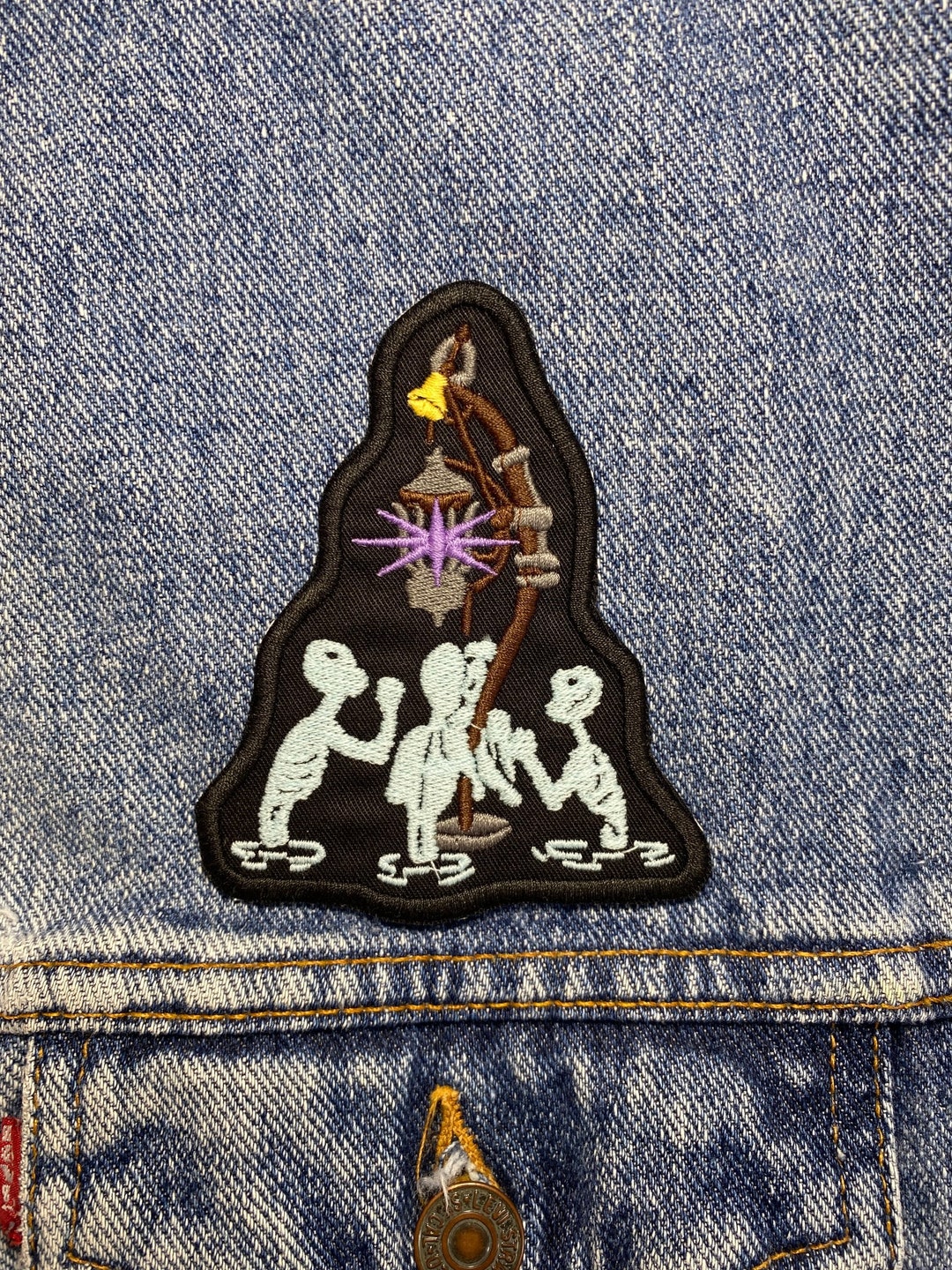 Lantern Embroidered Patch. Gaming Inspired Patches. Iron on Backing ...