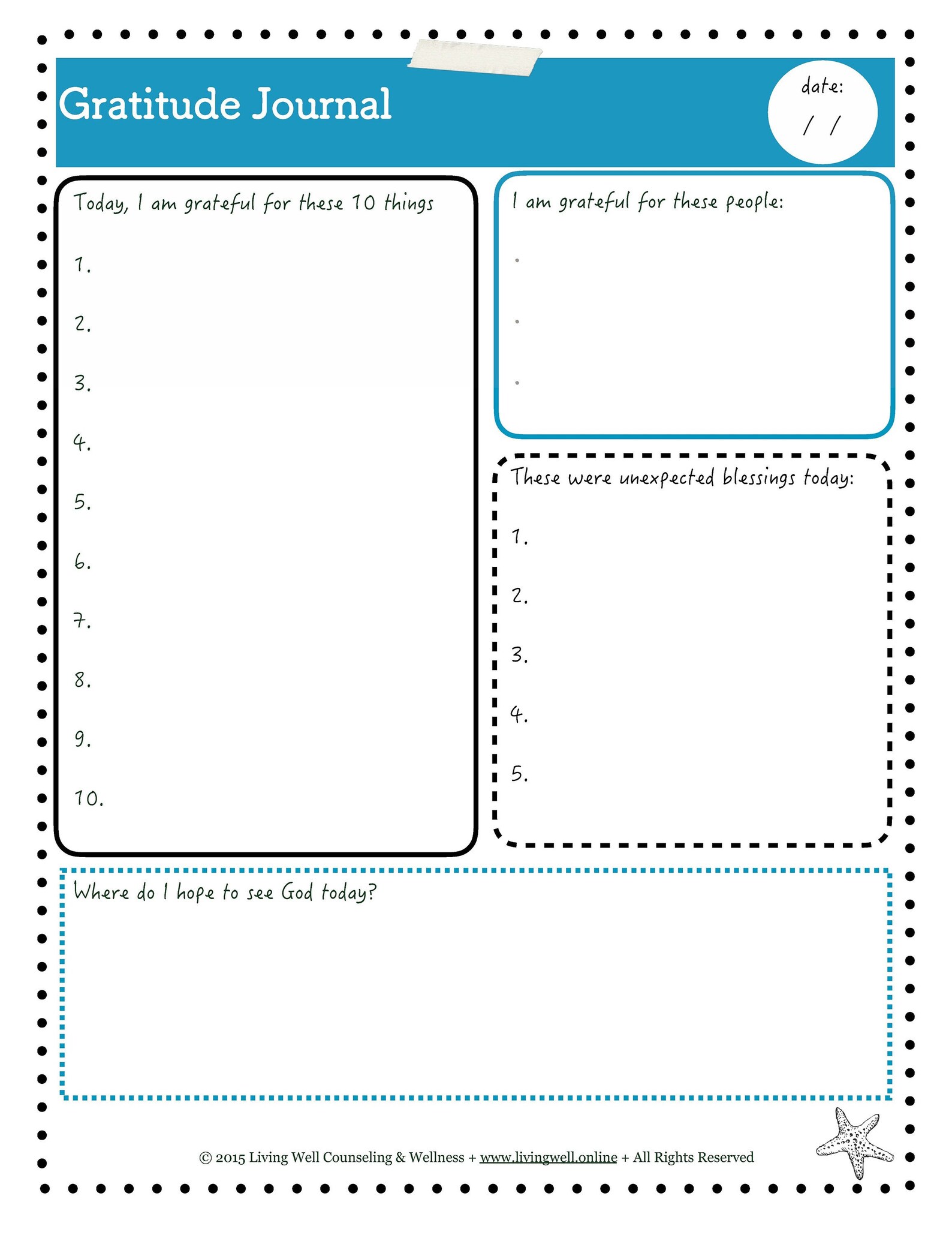 Digital Gratitude Journal, Printable Gratitude Journal, Daily ...