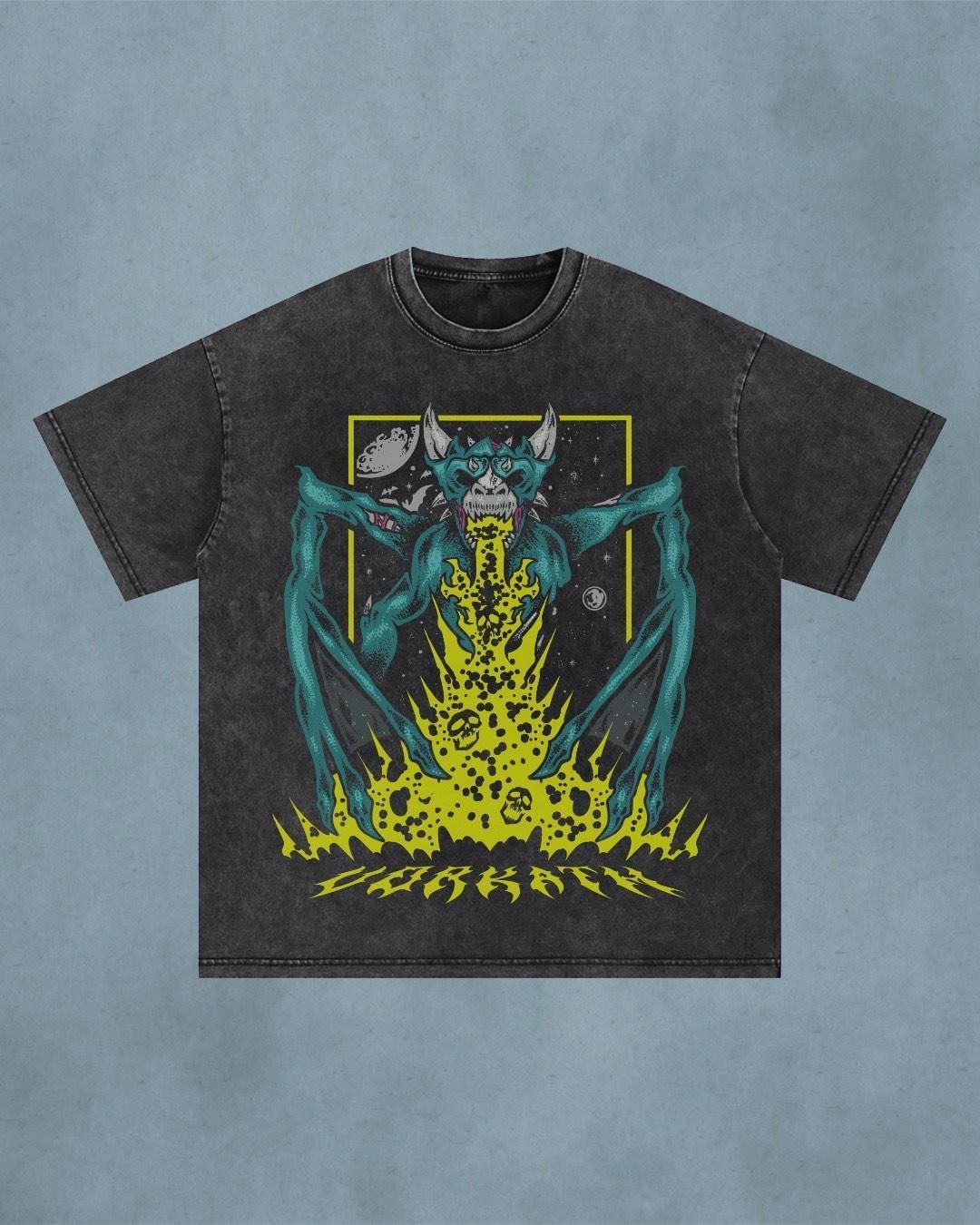 OSRS Vorkath | Retro | Oversize T-shirt | Acid Wash | Old School ...