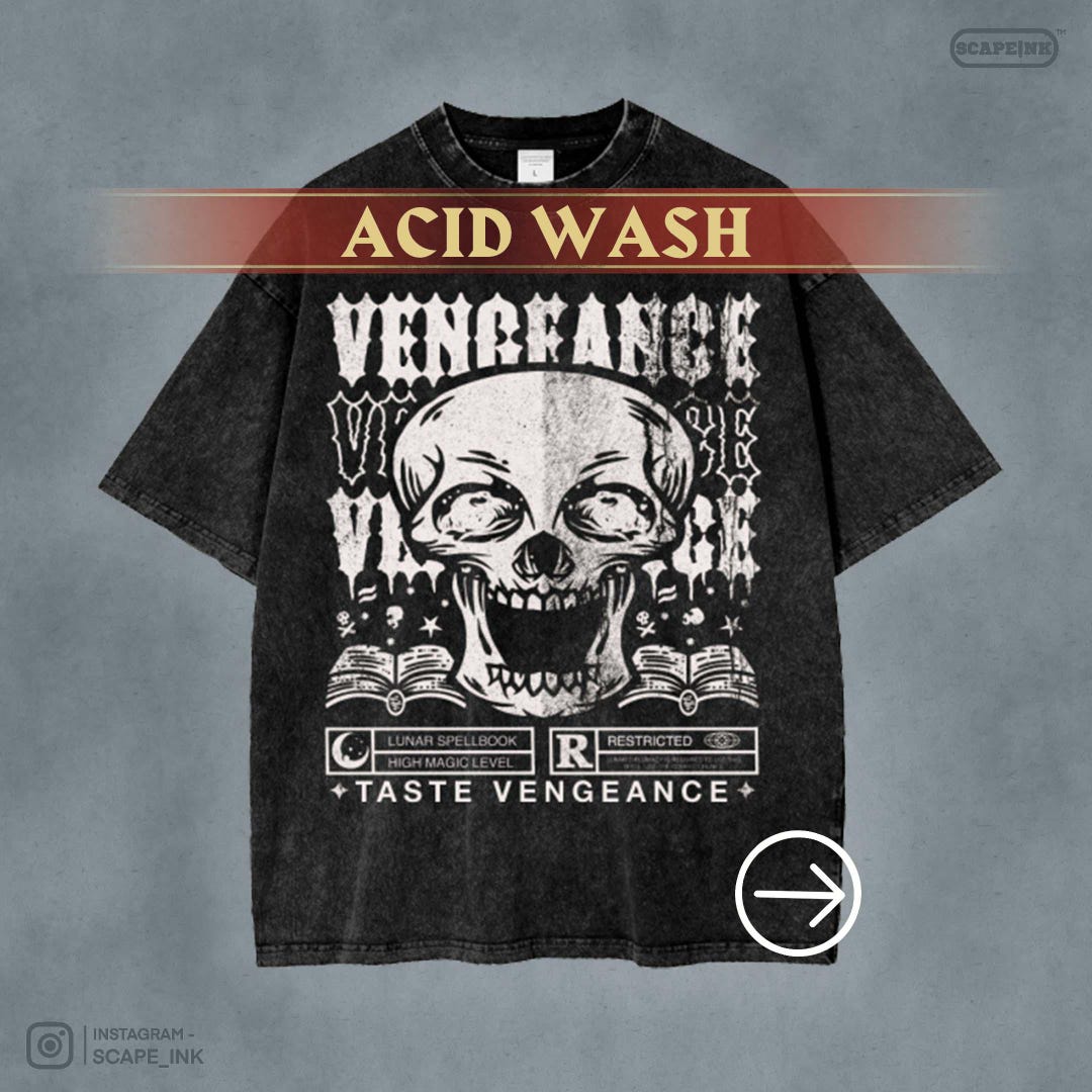 OSRS Veng Acid Wash Tee Old School Runescape Runescape Gaming T-shirt ...
