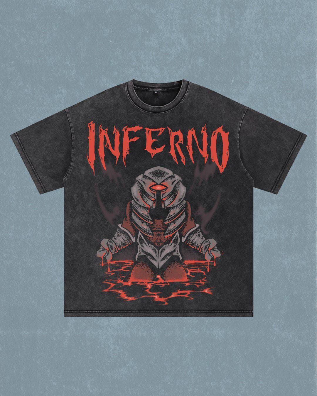 OSRS Zuk | the Inferno | Oversize T-shirt | Acid Wash | Old School ...
