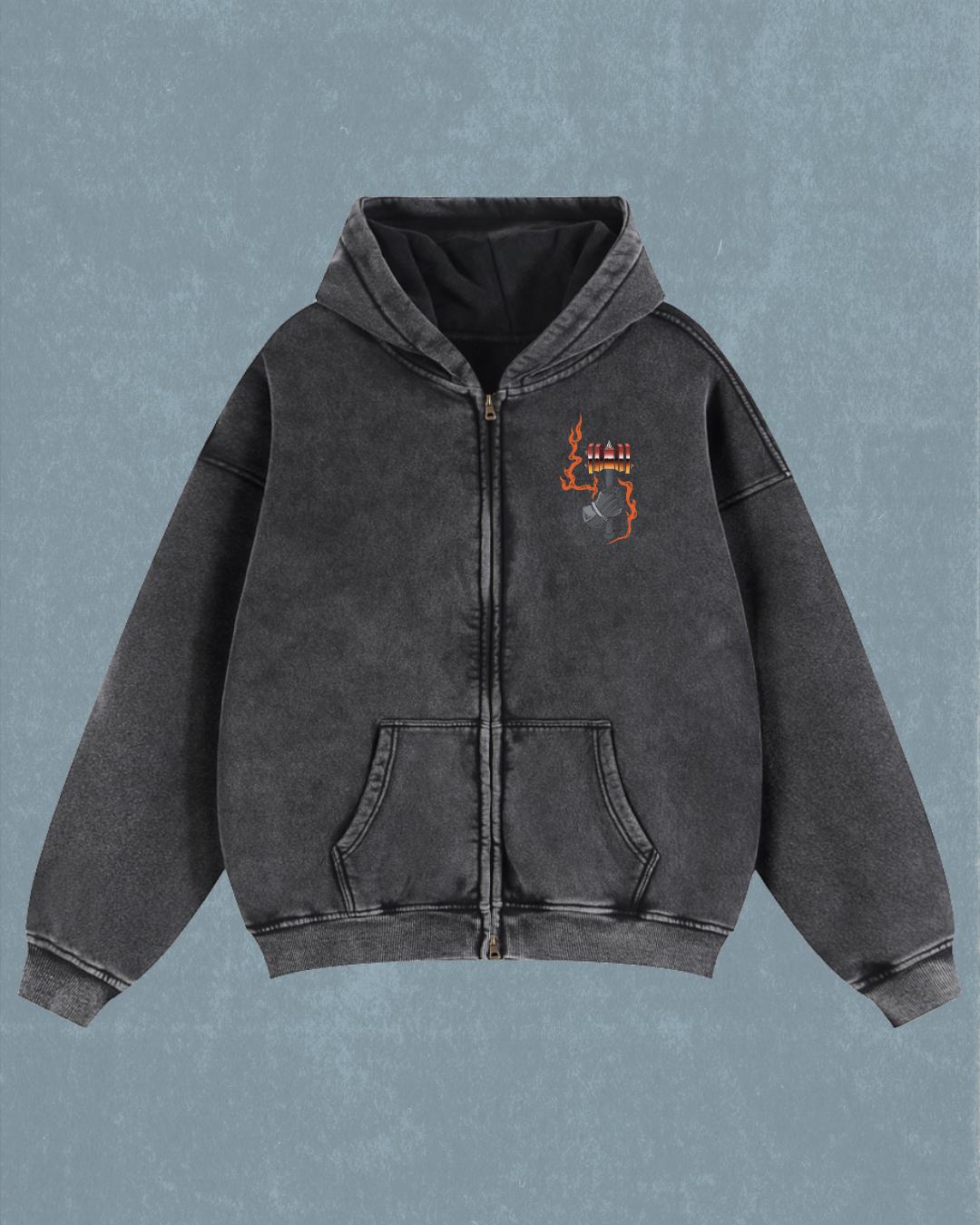 OSRS Dragon Warhammer | Oversize Zip Hoodie | Streetwear | Old School ...