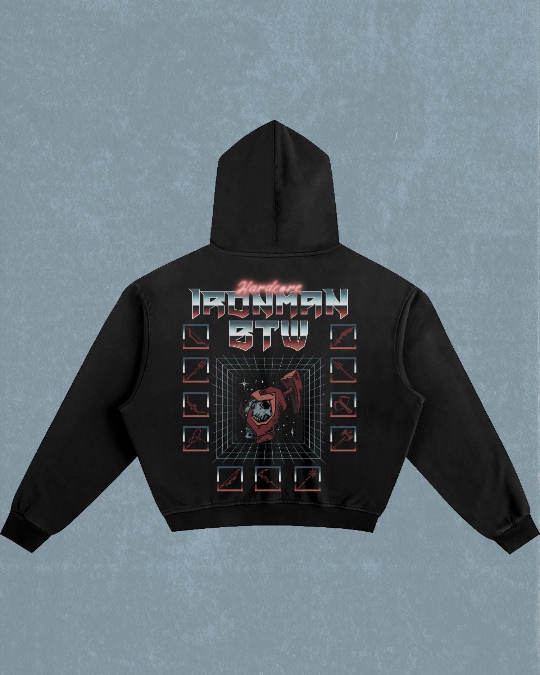 OSRS Ironman | Vintage Wash Hoodie | Streetwear | Oversized | Old ...