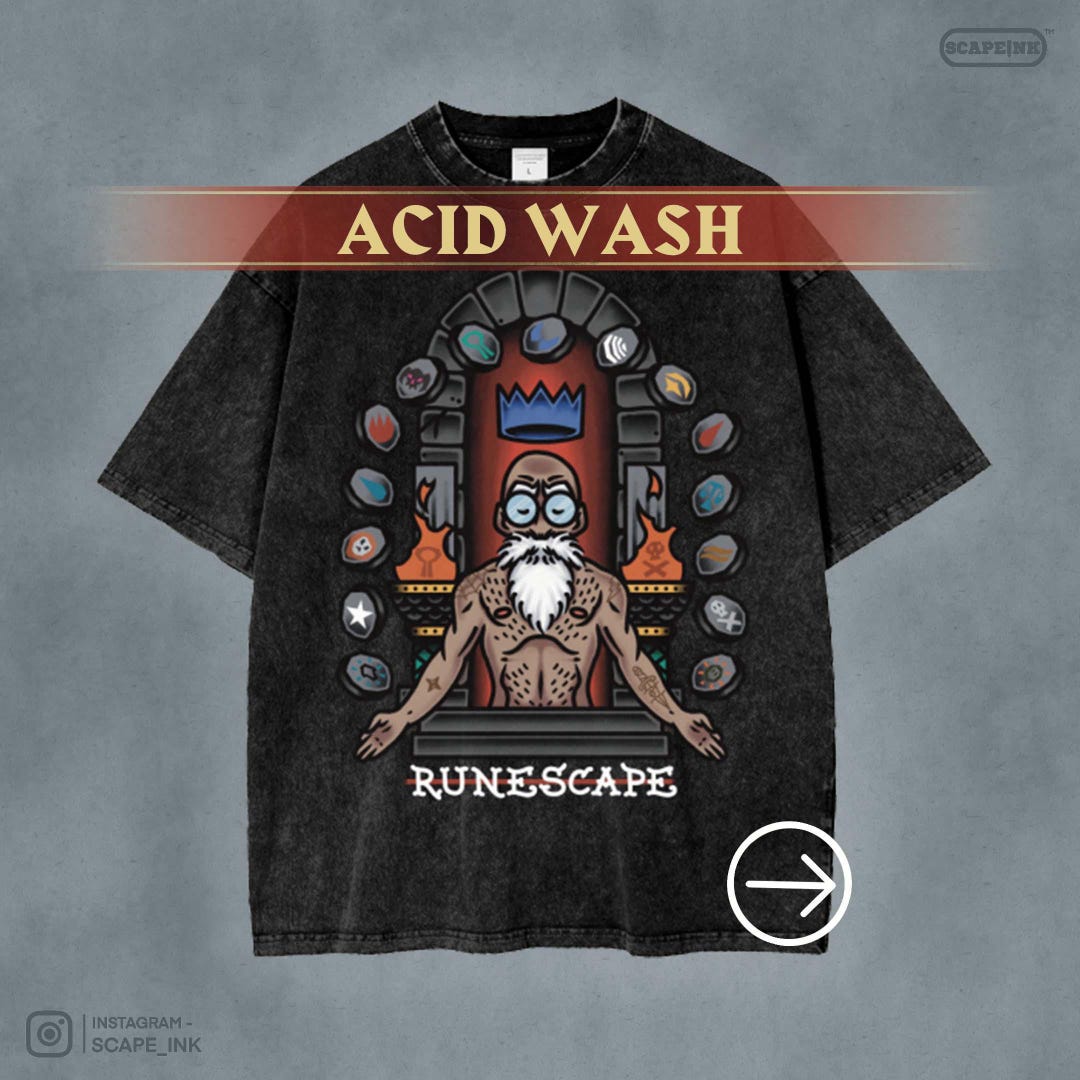 OSRS Wise Old Man Retro T-shirt | Runescape | Runescape T-shirt | Gift ...