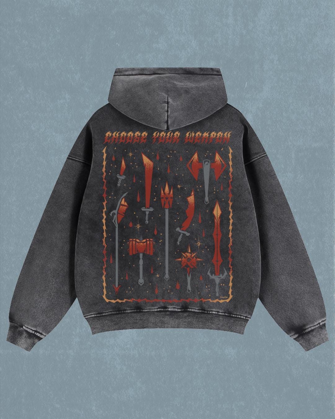 OSRS Weapons | Oversize Zip Hoodie | Streetwear | Old School Runescape ...