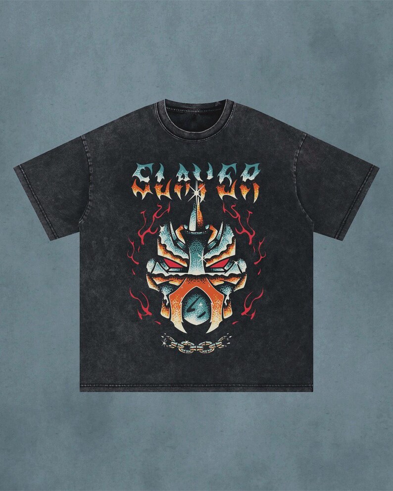 OSRS Slayer | Oversize T-shirt | Acid Wash | Old School Runescape for ...