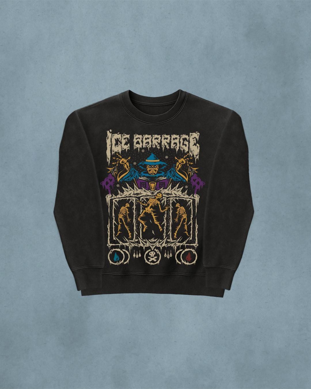 OSRS Ice Barrage | Acid Wash Sweatshirt | Streetwear | Oversized | Old ...