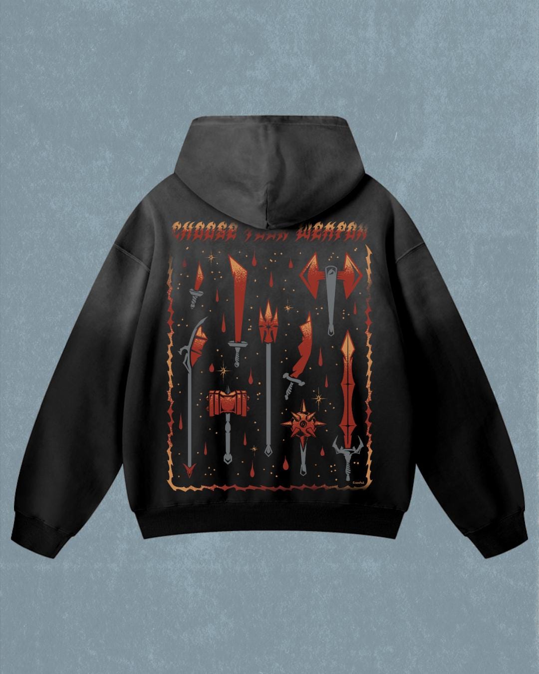 OSRS Weapons | Dragon | Acid Wash Hoodie | Streetwear | Oversized | Old ...