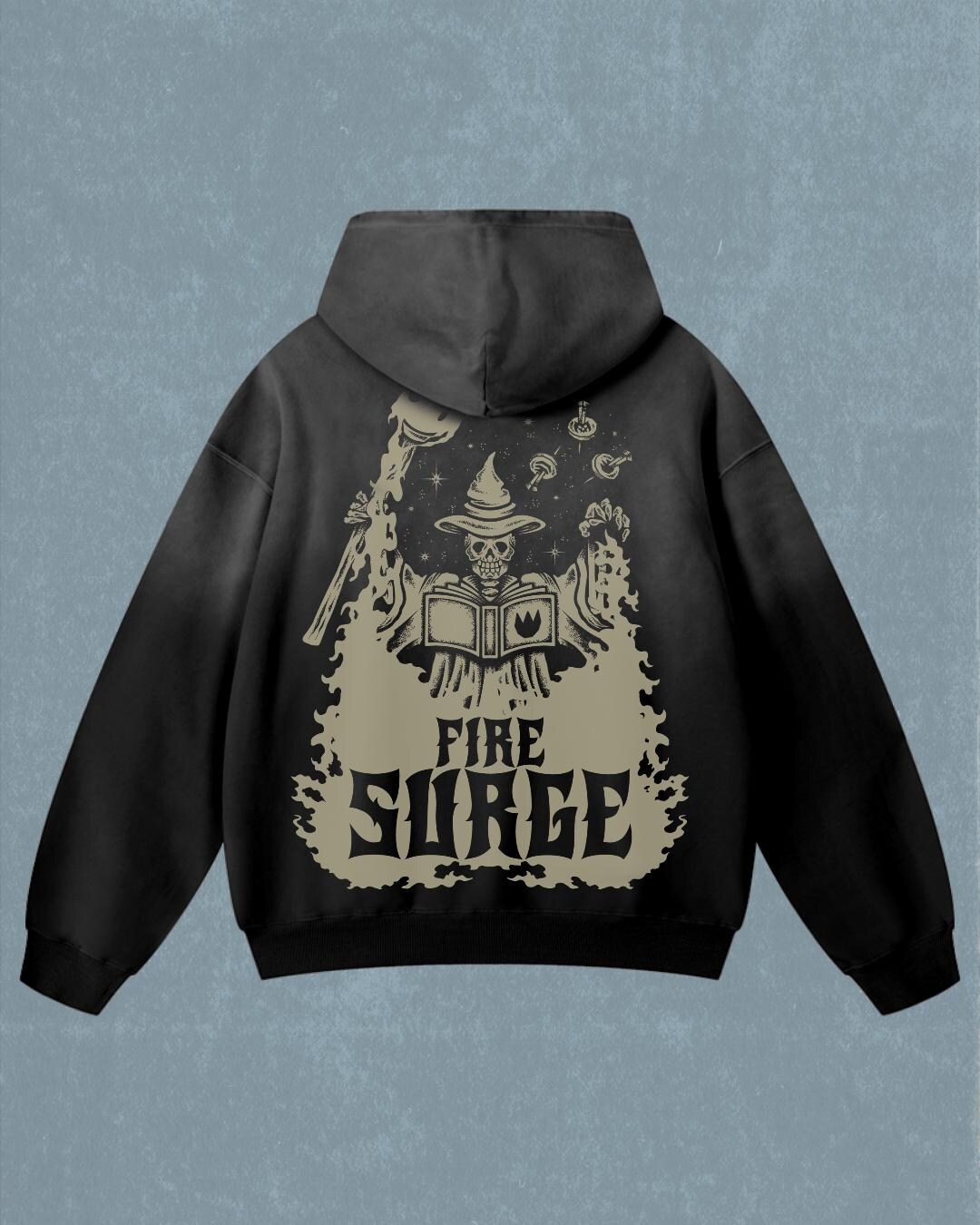 OSRS Fire Surge | Spell | Acid Wash Hoodie | Streetwear | Oversized ...