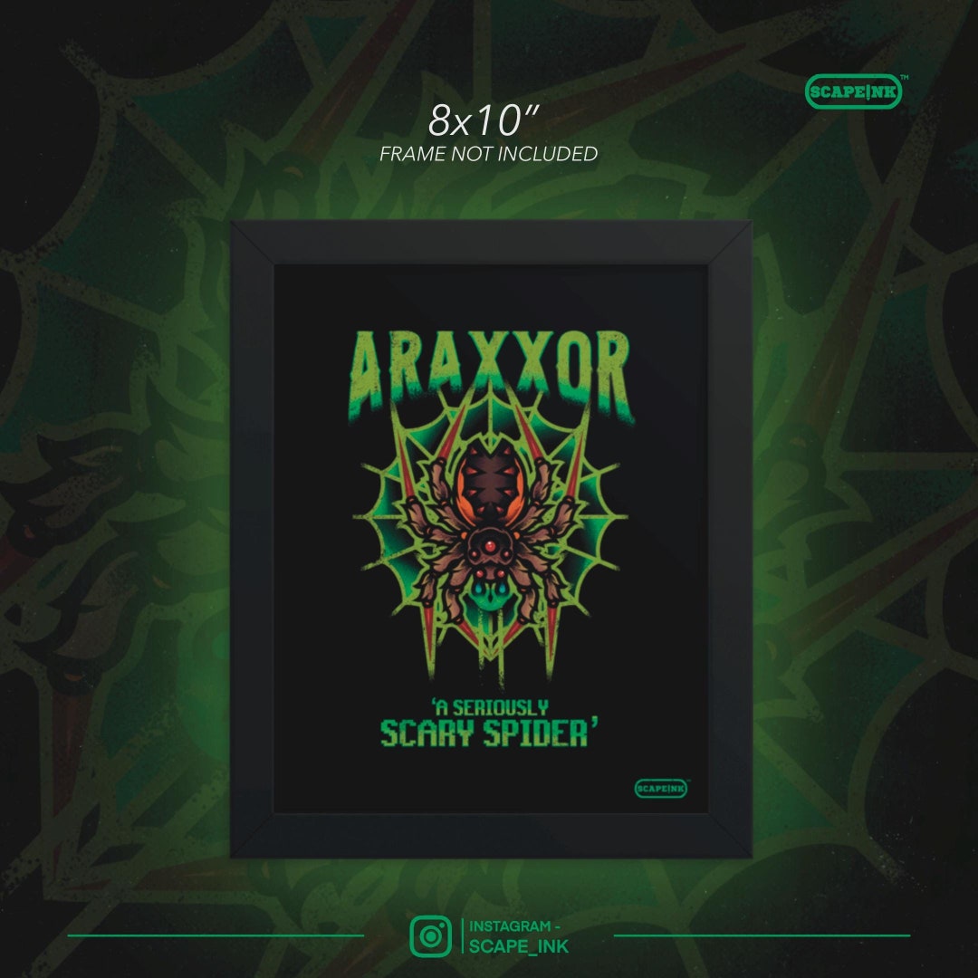 OSRS Araxxor Print | Old School Runescape | Best Gift | Poster | Wall ...