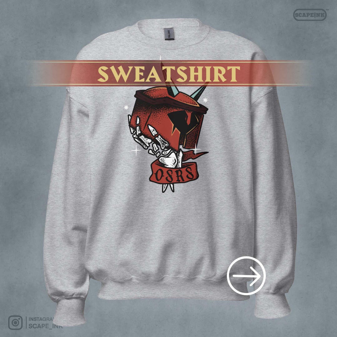 OSRS D Med Sweatshirt | Runescape | Runescape Sweatshirt | Gift for Him ...